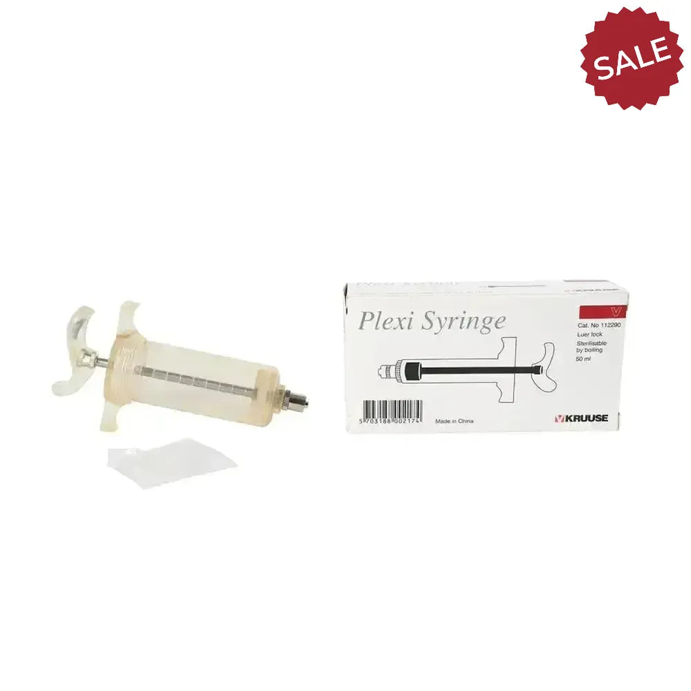 Kruuse Plexi Syrings Reusable Luer Lock Syringe