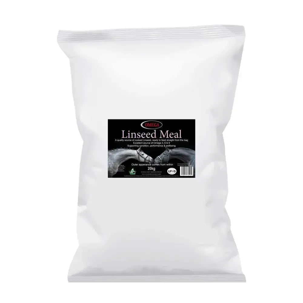 Omega Equine Linseed Meal 20kg Bags Horse Feeds Horse Feed