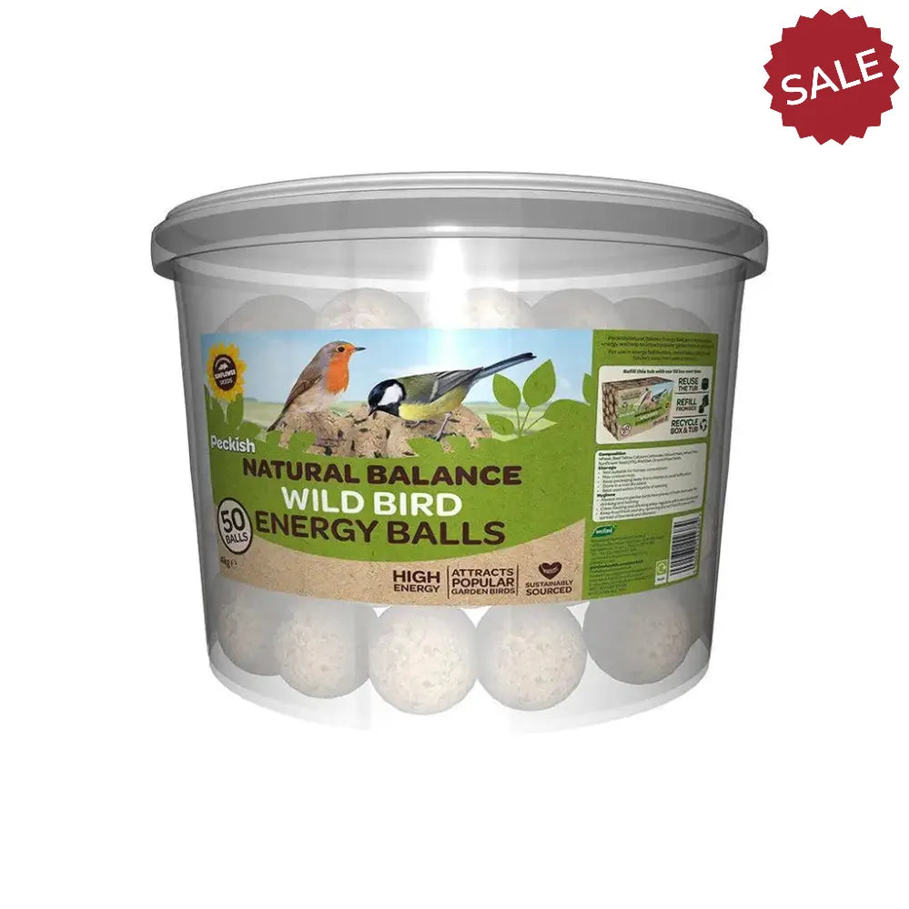 Peckish Nat Bal Energy Balls 50 Tub 4 kg Wild Bird Food Bird Food