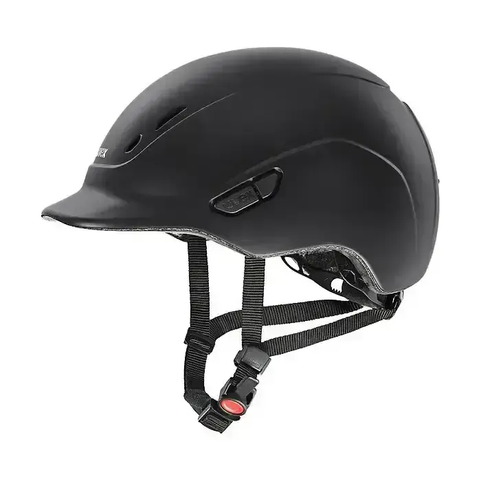 Uvex Kidoxx Matt Black Kids Riding Helmets Adjustable Riding Hats